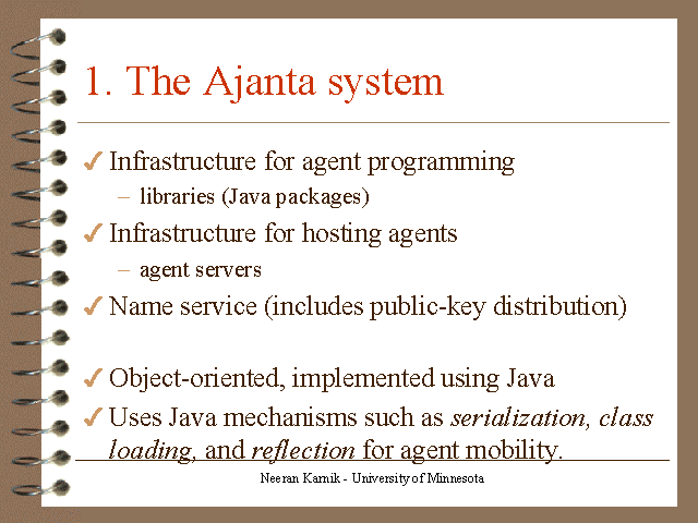 1. The Ajanta system